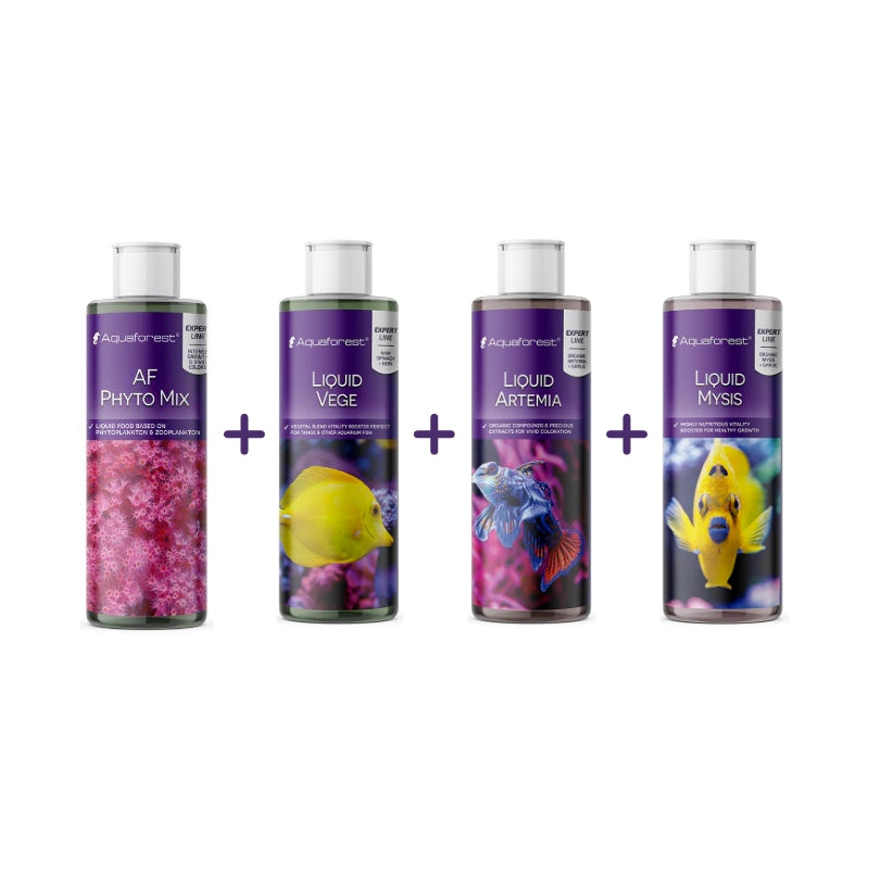 Aquaforest Liquid Food Pack Set of 4 x 250mL – indianaquarium.com