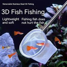 3D Telescopic stainless-steel aquarium shrimp and small fish net | 21c ...
