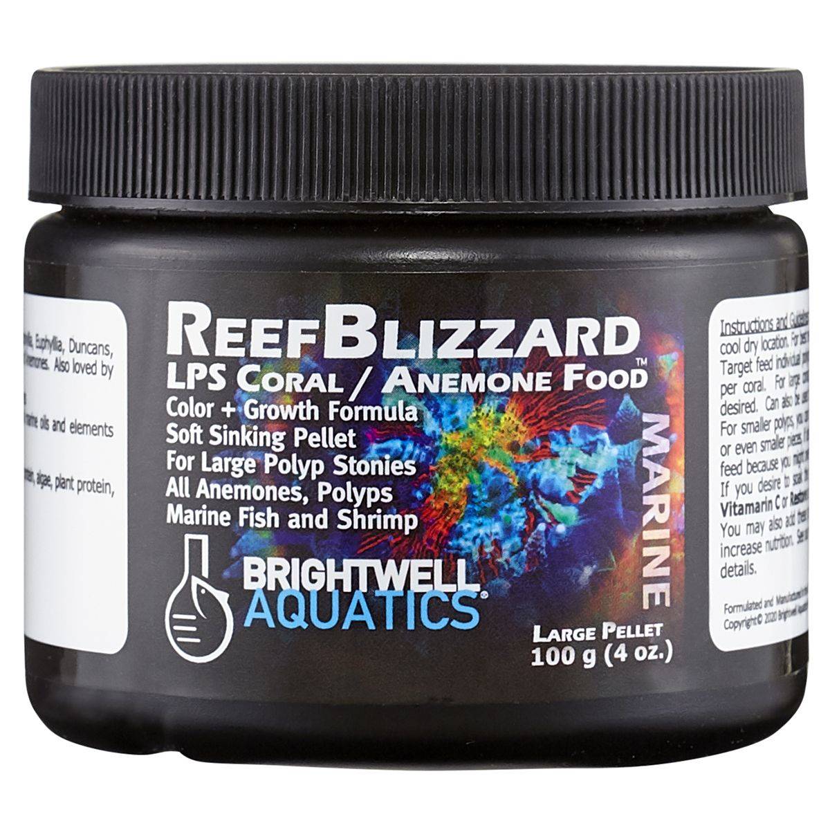 Brightwell Aquatics ReefBlizzard-LP- Xtreme Color Pellet for LPS & Ane ...